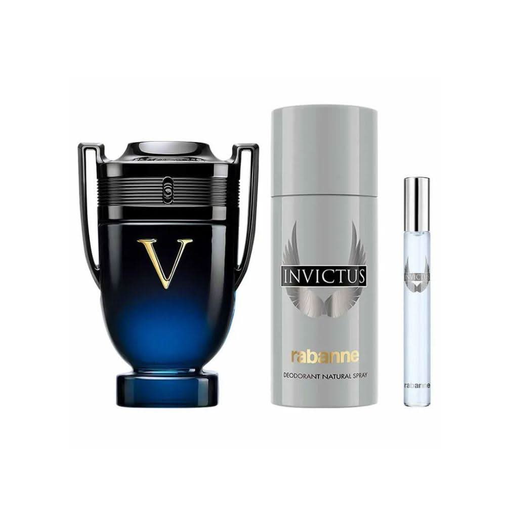 Paco Rabanne Kit Invictus Victory Elixir Masculino + Desodorante + Tra ...